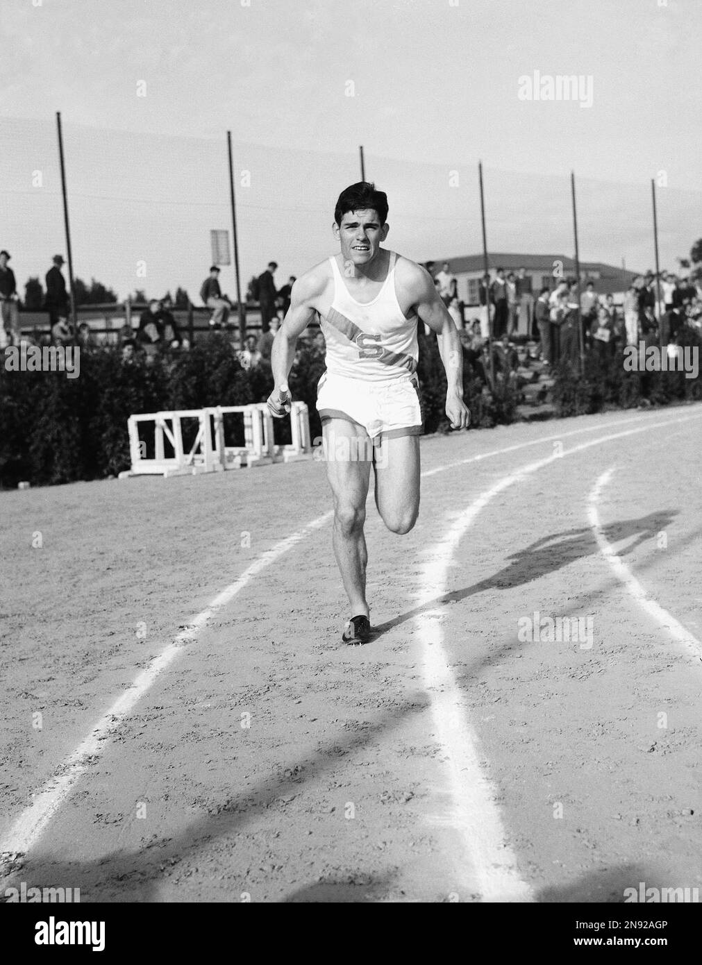 Clyde Jeffrey, Stanford Sprinter who ran 100 in 9.4 at Long Beach ...