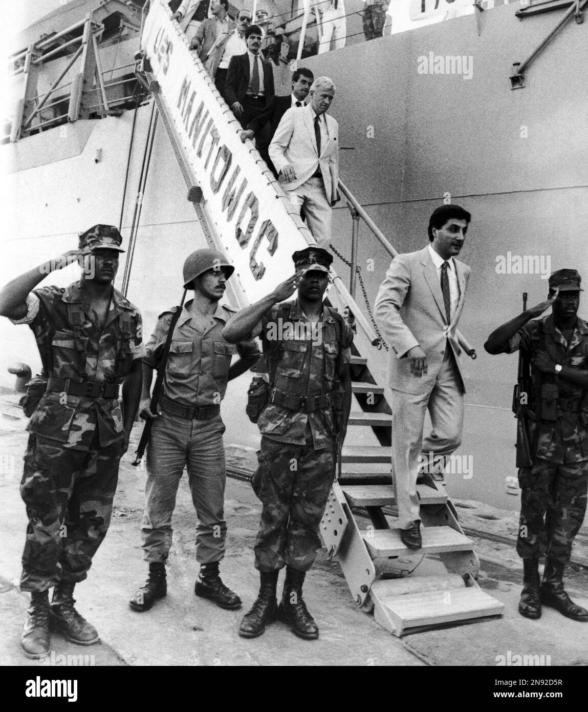 Bashir Gemayel, President-elect of Lebanon, taking up his Presidency on ...