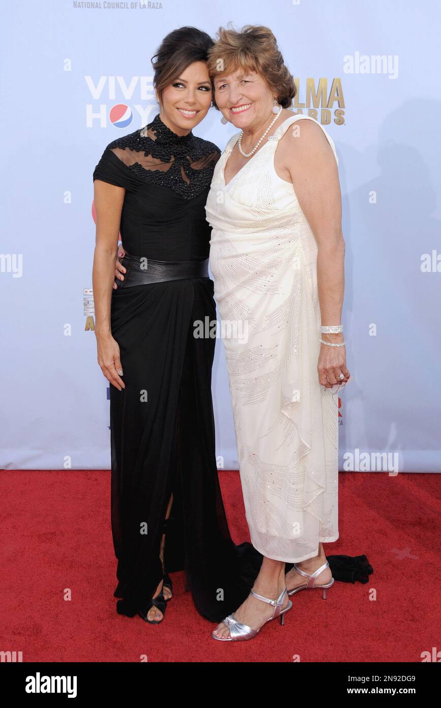 Eva Longoria, left, and Ella Eva Mireles arrive at the ALMA Awards on ...