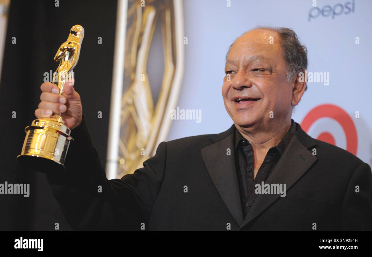 Cheech Marin poses backstage with the outstanding career achievement ...