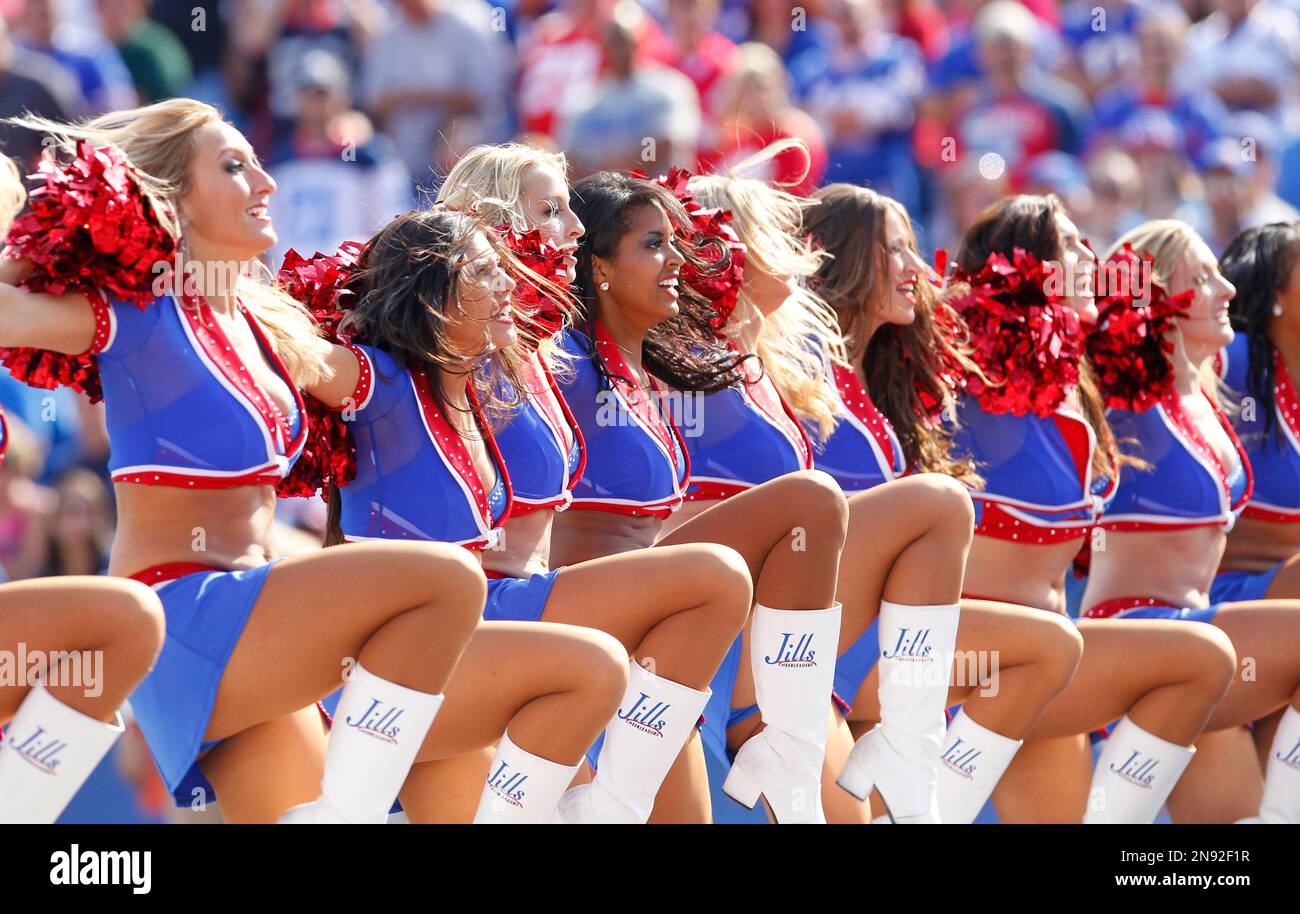Buffalo Bills' cheerleaders perform during an NFL football game against ...