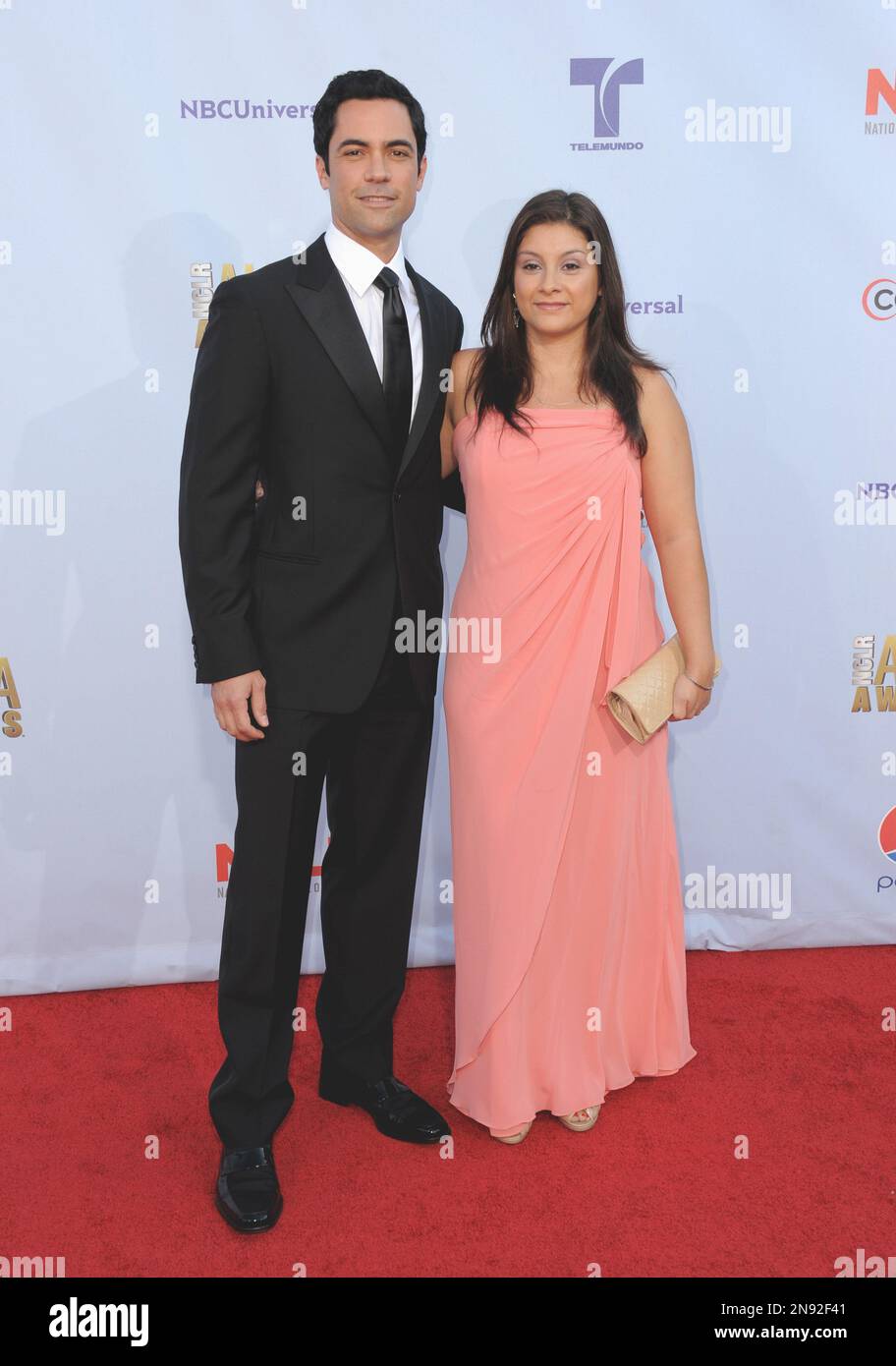 Danny Pino, left, and Lilly Pino arrive at the ALMA Awards on Sunday ...