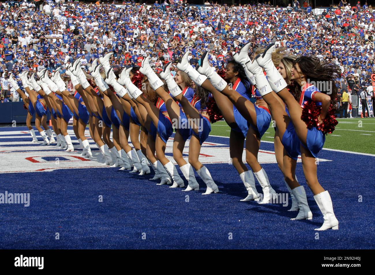 Buffalo Bills cheerleaders perform against the Kansas City Chiefs ...