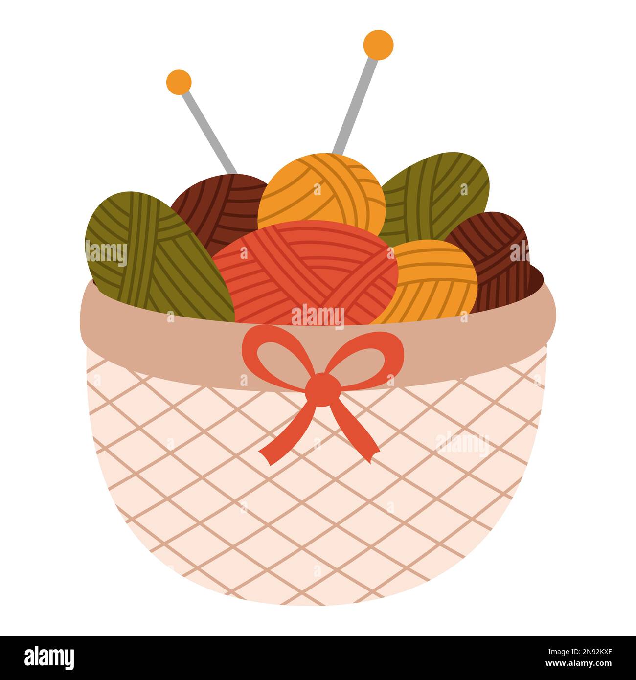 Basket yarn crochet hook Cut Out Stock Images & Pictures - Alamy