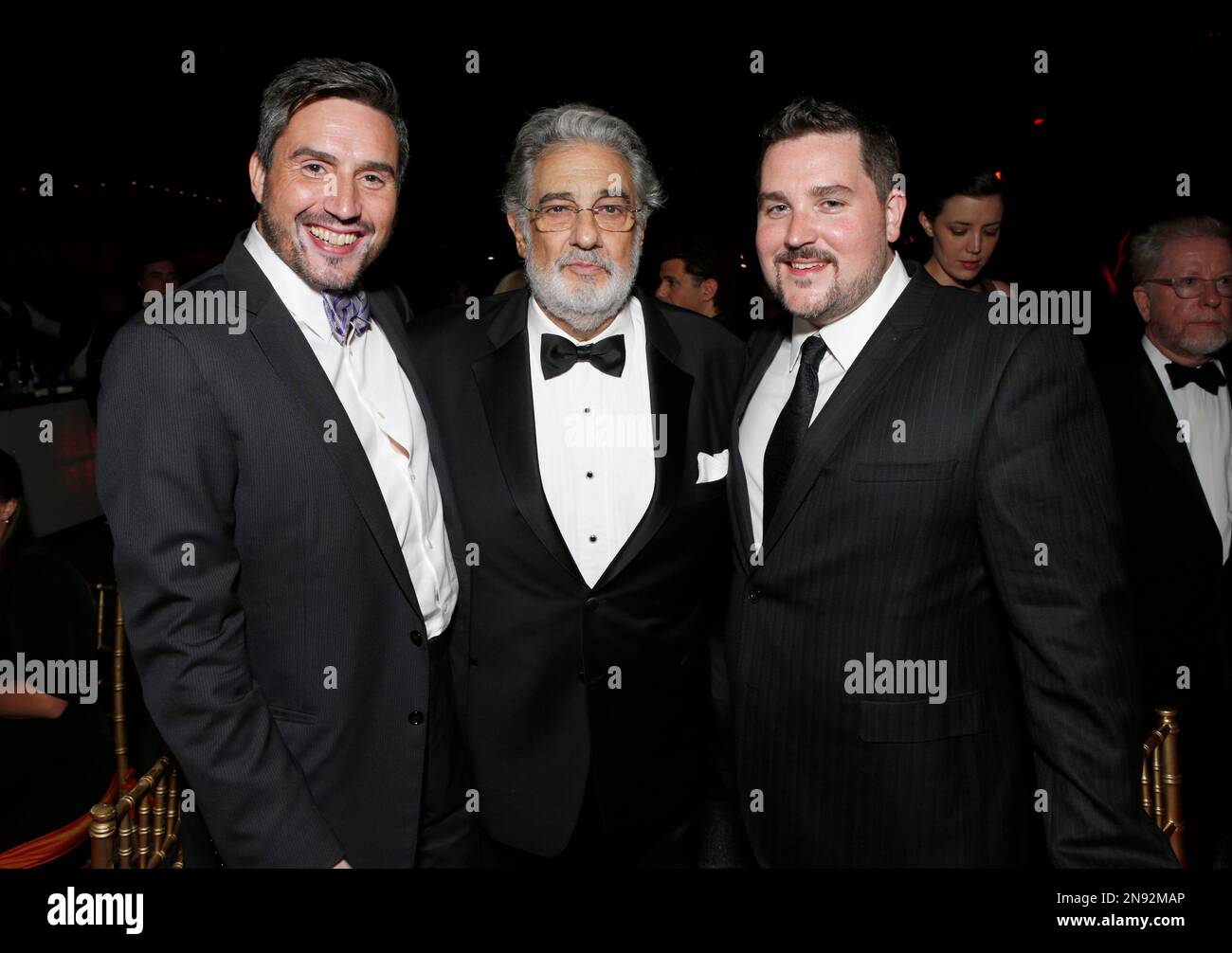 Scenic Designer Kevin Knight, Placido Domingo and Director Thaddeus ...