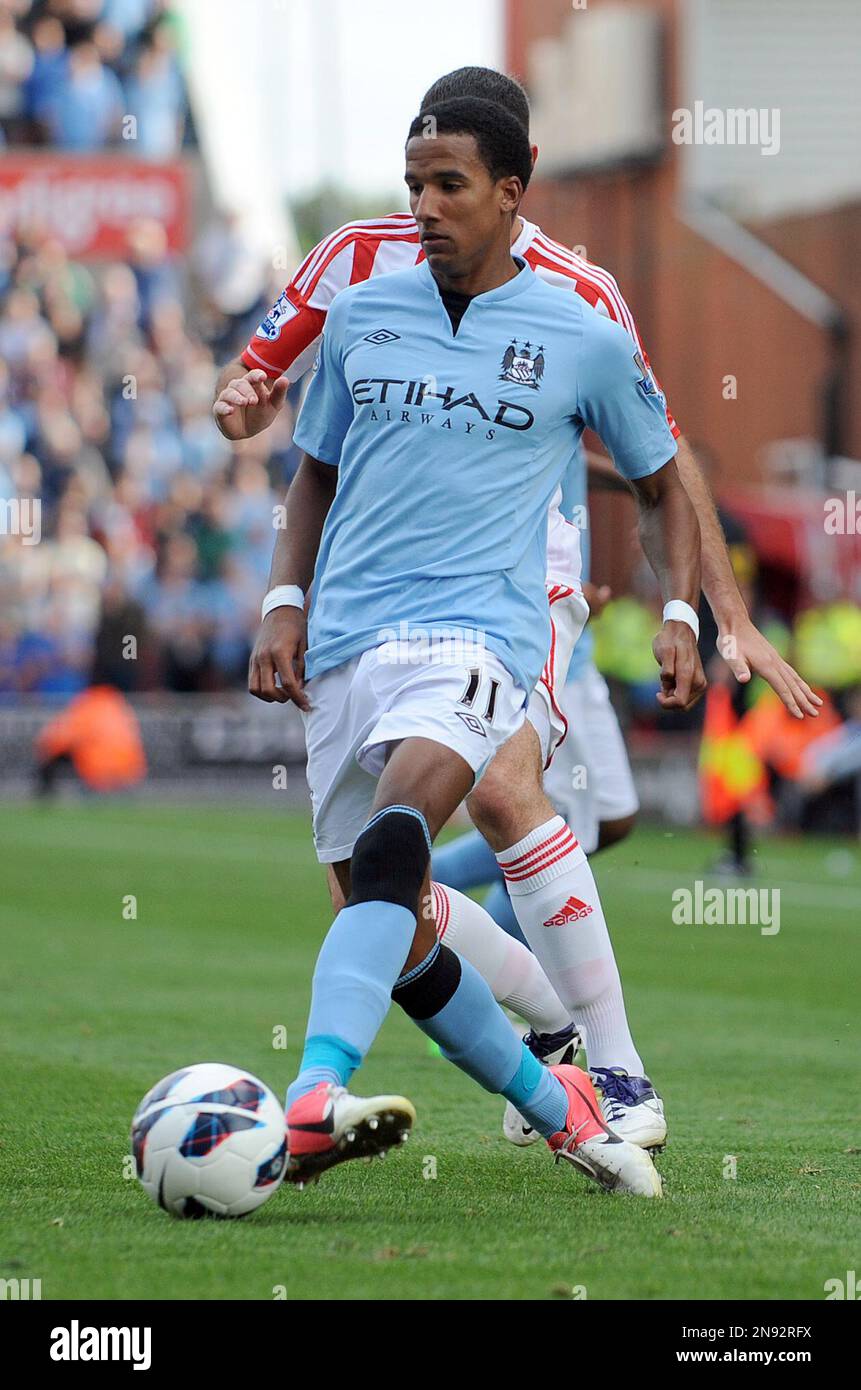 Manchester City's Scott Sinclair during their English Premier League ...