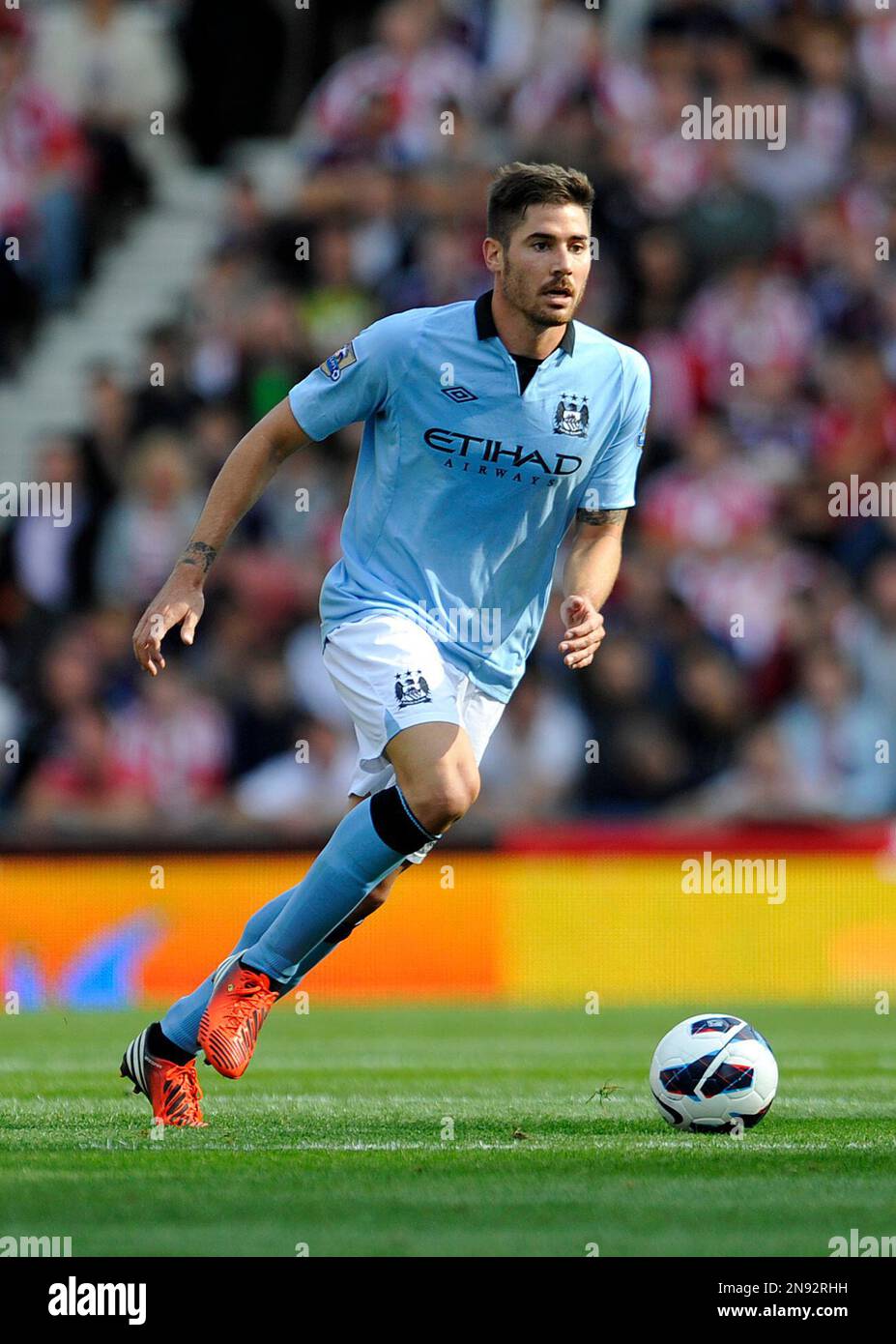 Manchester City's Javi Garcia during their English Premier League ...
