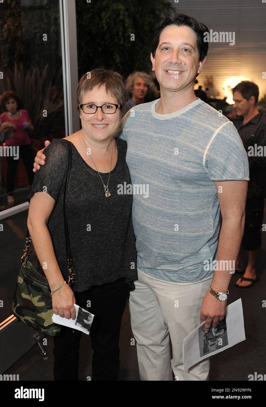 Lisa Melamed, left, and Andrew Stearn attend the Santa Monica Museum of ...
