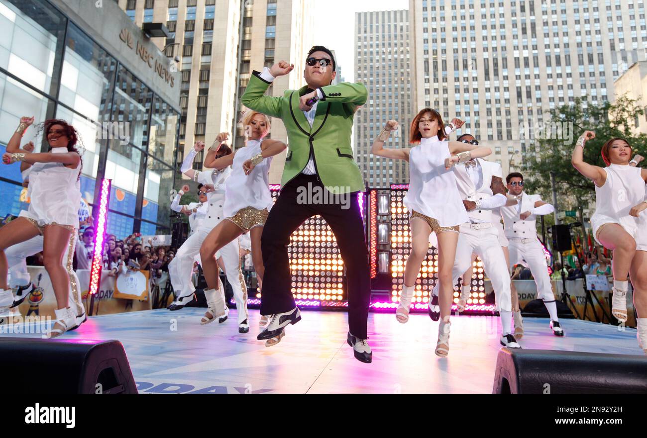 South Korean rapper Psy performs his massive K-pop hit "Gangnam Style ...