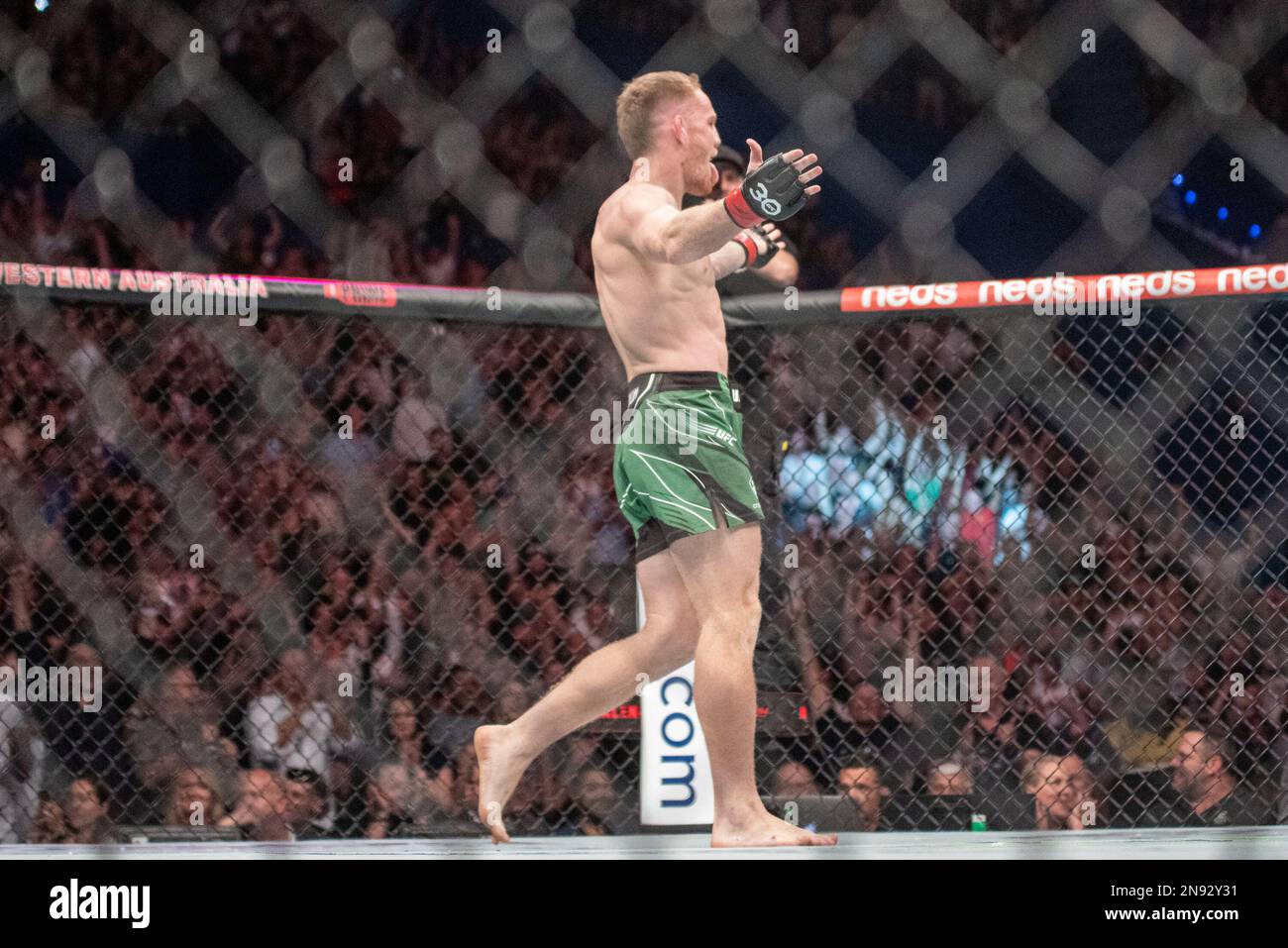 PERTH, AUSTRALIA - FEBRUARY 12: Jack Della Maddalena celebrates his ...