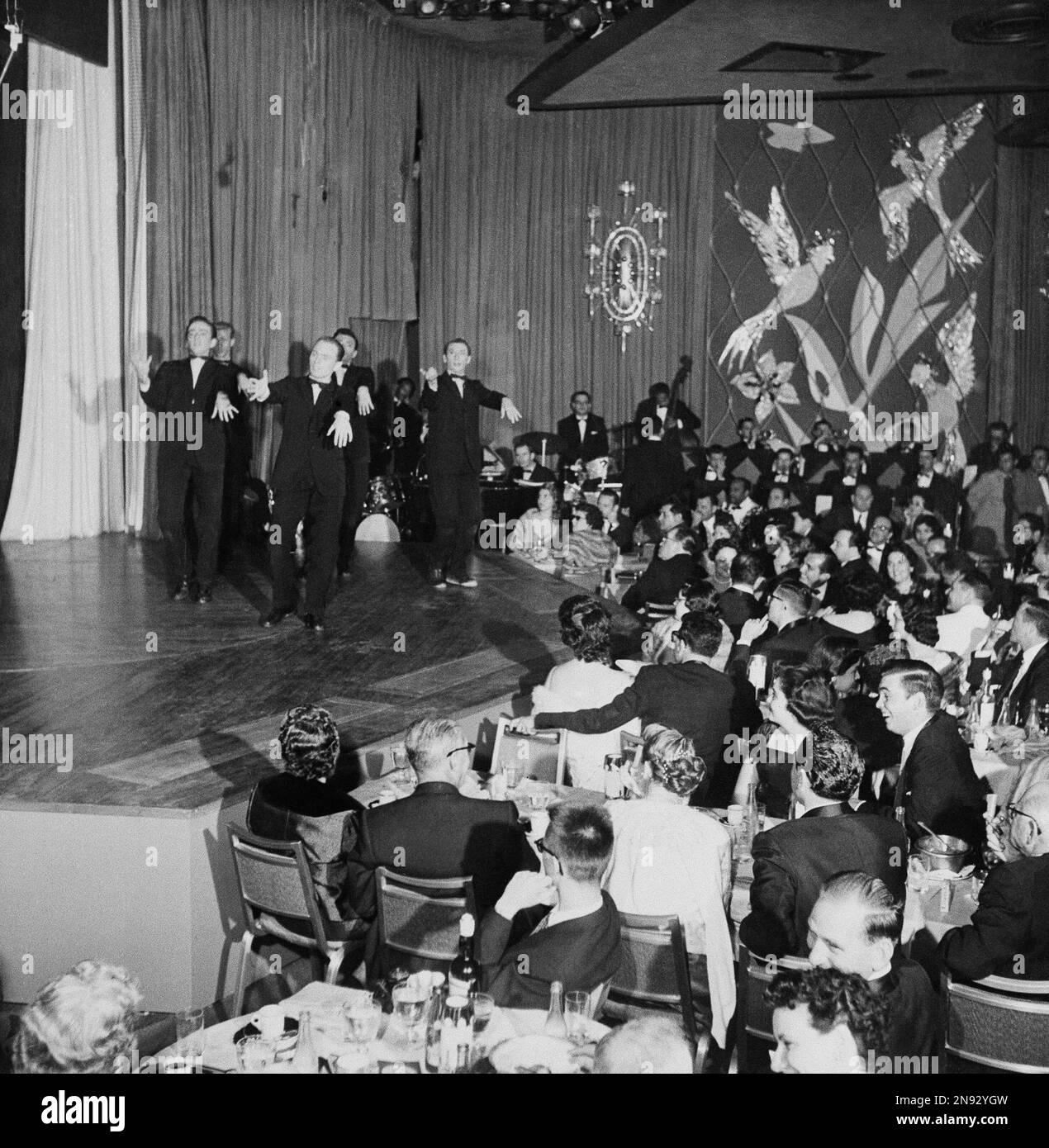 This is a view of the Copa Room at the new $ 14,000,000 Riviera Hotel ...