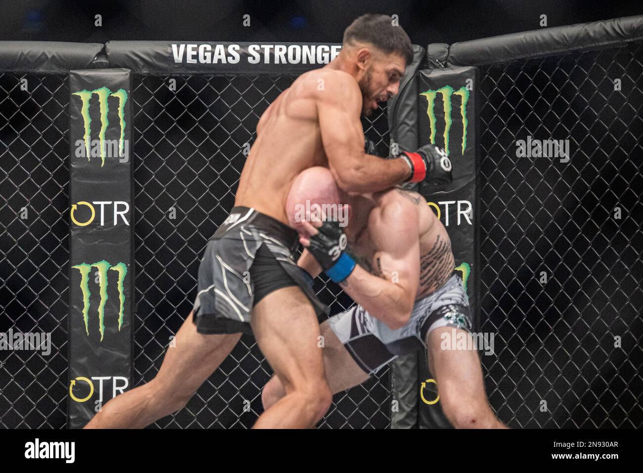 PERTH, AUSTRALIA - FEBRUARY 12: (L-R) Yair Rodriguez punches Josh ...