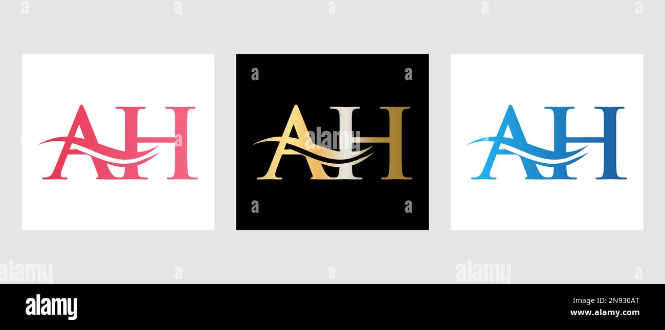Letter ah logo hi-res stock photography and images - Alamy