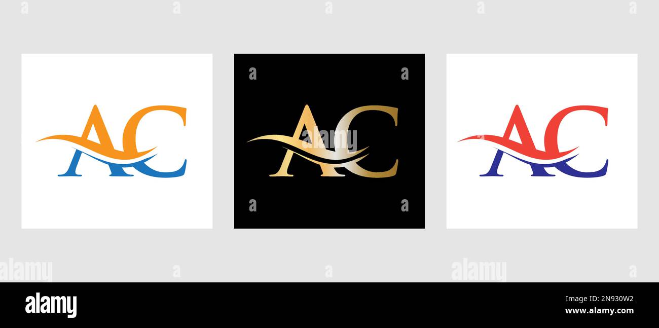 Initial Monogram Letter AC Logo Design. AC Logotype Template Stock Vector Image & Art - Alamy