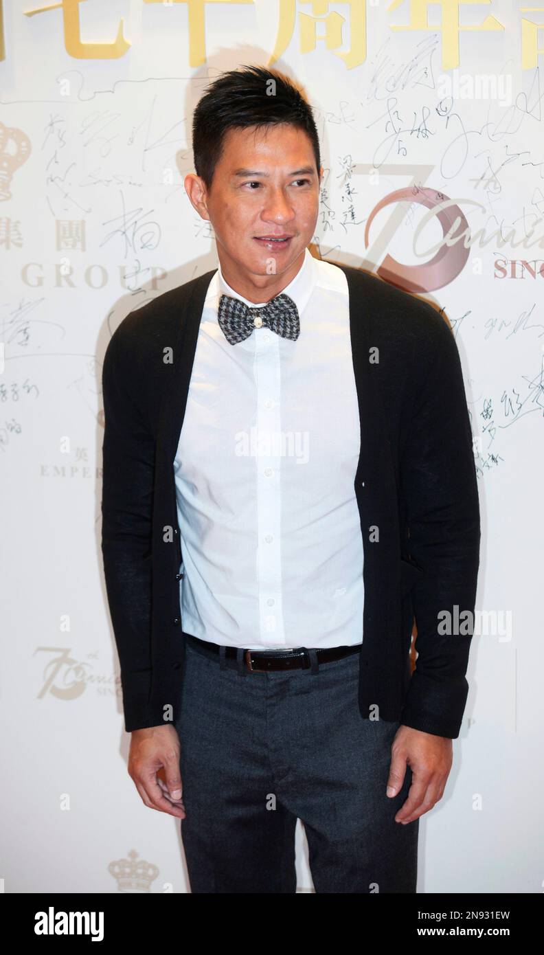 Hong Kong actor Nick Cheung Ka-fai poses during an event to celebrate ...