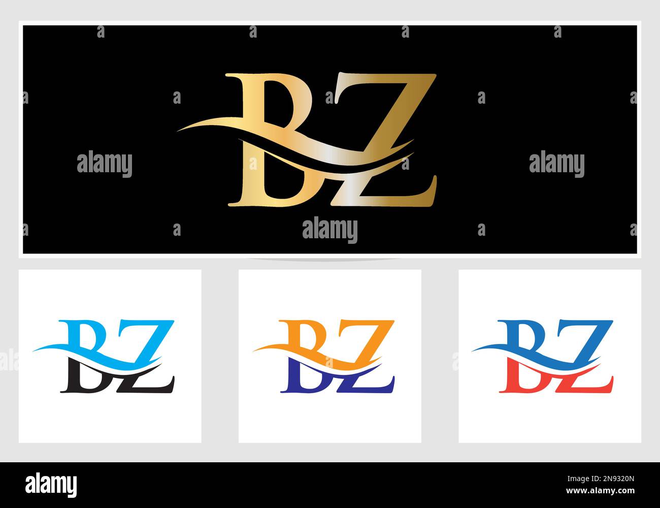 Bz logo design hi-res stock photography and images - Alamy