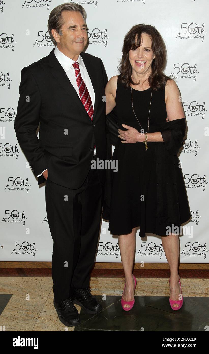 Beau Bridges, left, and Sally Field pose together at Theatre West's ...