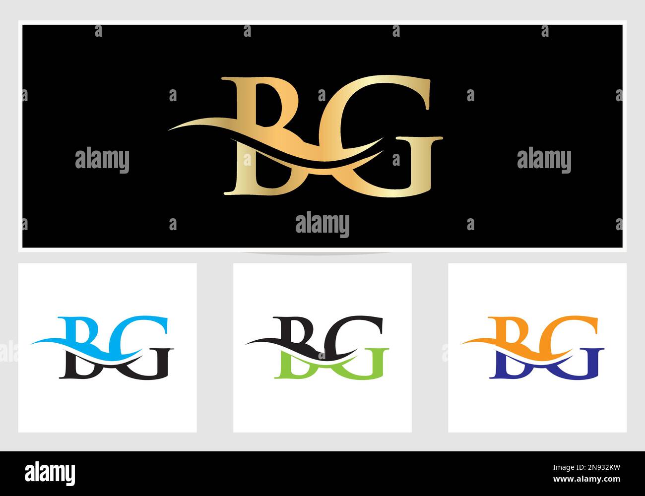 Letter bg logo Stock Vector Images - Alamy