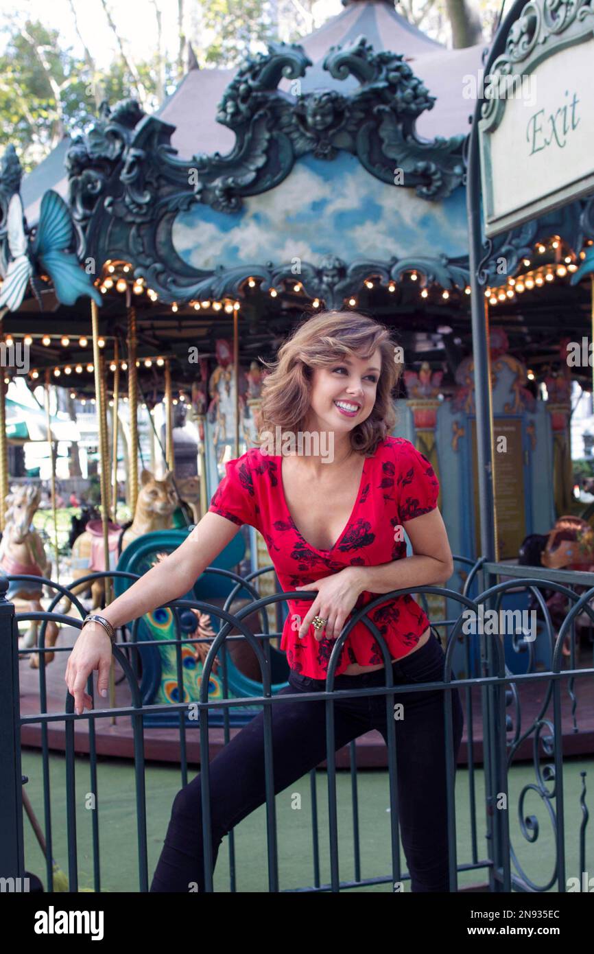 Actress Meg Steedle poses for a portrait on Wednesday, Sept. 12, 2012 ...