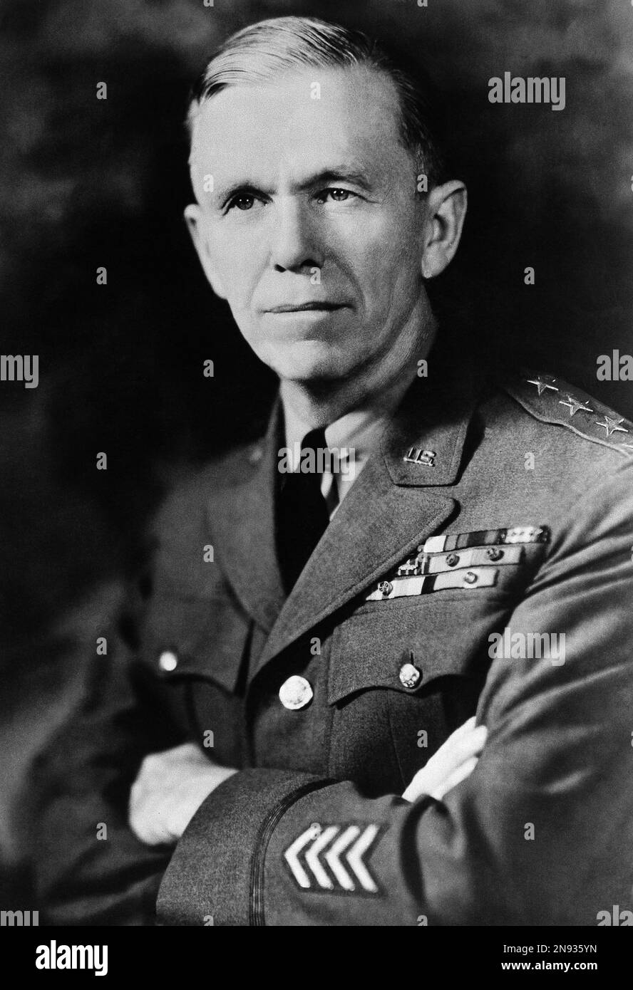 General George Catlett Marshall, U.S. Army, on Sept. 1, 1939, wearing ...
