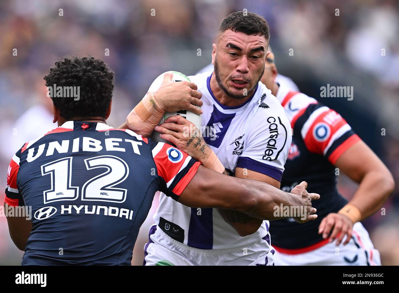 Joe Chan of the Storm during the NRL Pre-Season Challenge Round 1 match ...