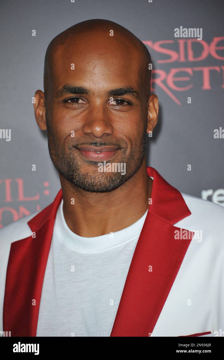 Boris Kodjoe attends the US premiere of "Resident Evil: Retribution" at ...