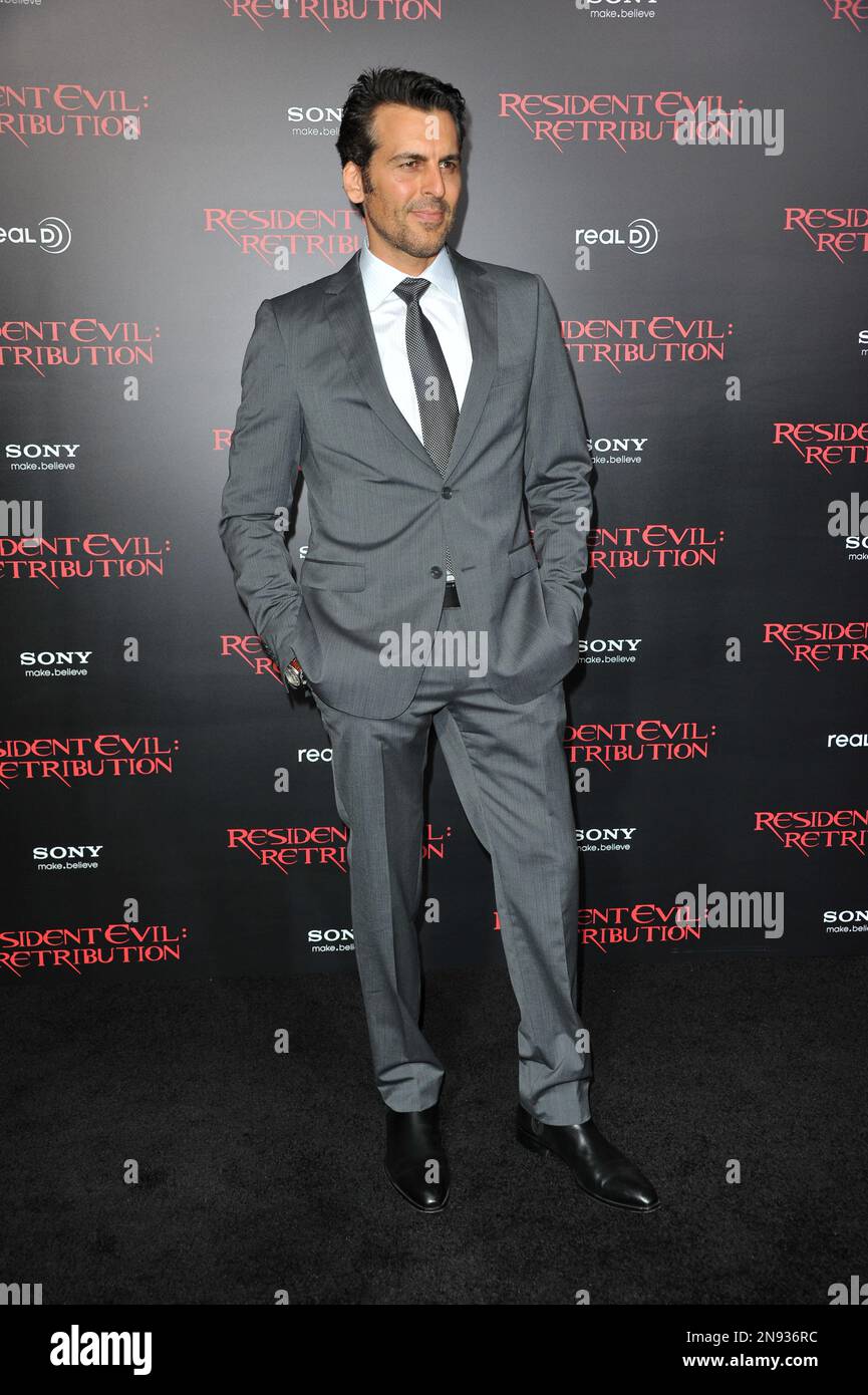 Oded Fehr attends the US premiere of "Resident Evil: Retribution" at ...