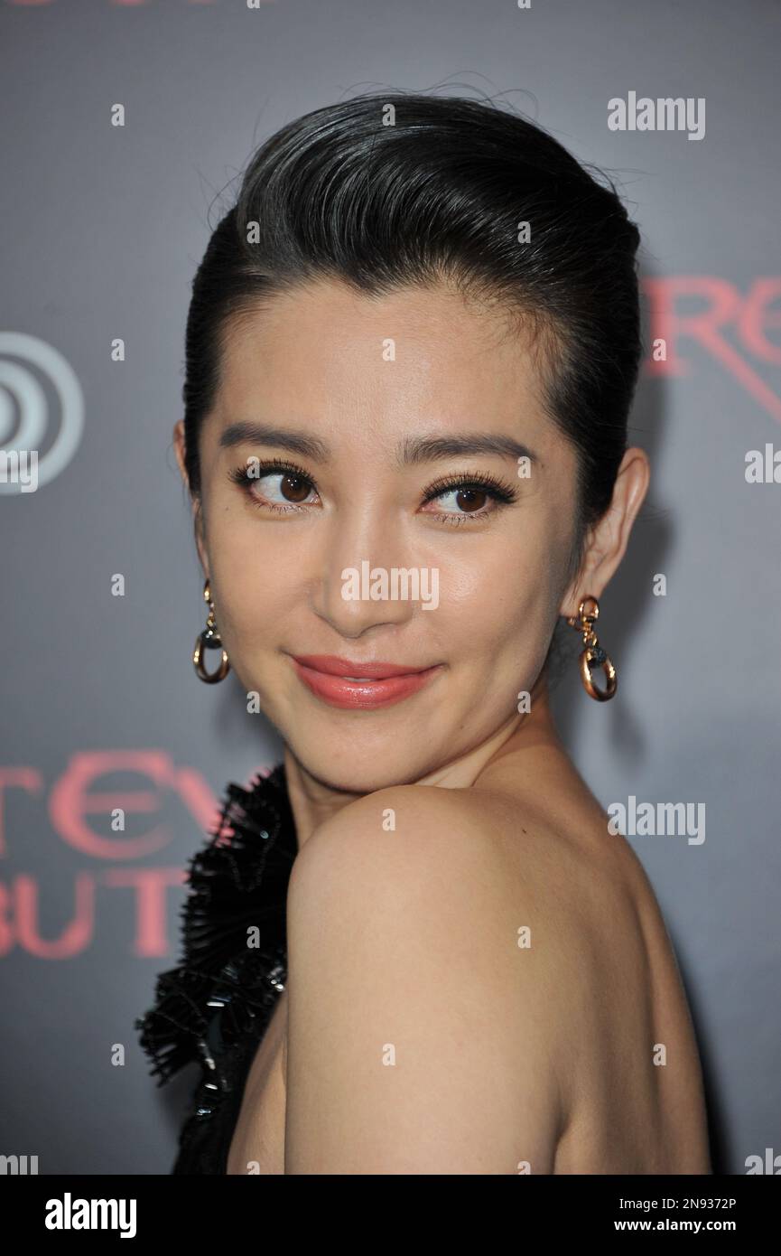 Li Bingbing attends the US premiere of "Resident Evil: Retribution" at ...