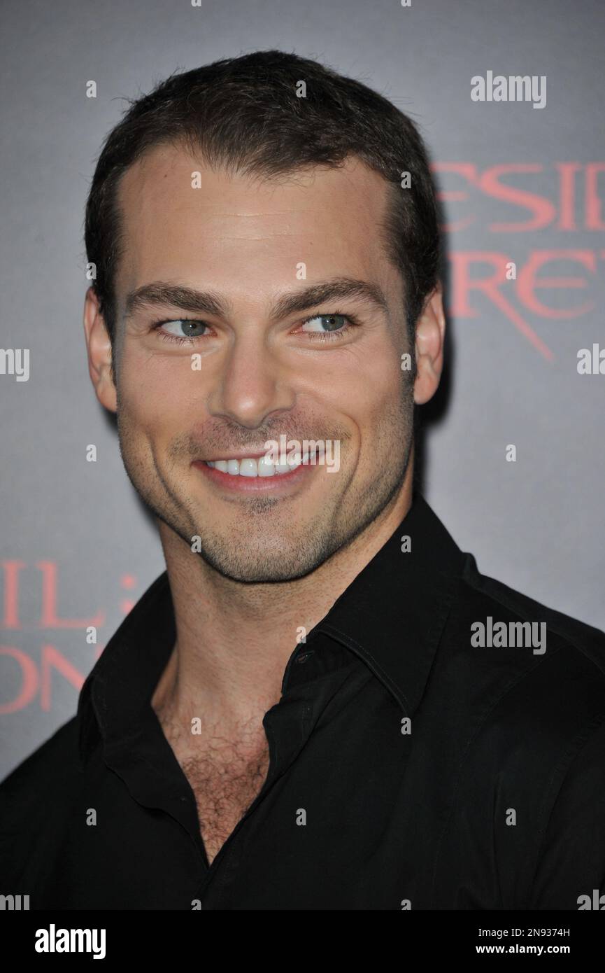 Shawn Roberts attends the US premiere of "Resident Evil: Retribution ...