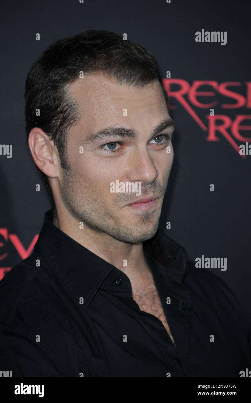 Shawn Roberts attends the US premiere of "Resident Evil: Retribution ...