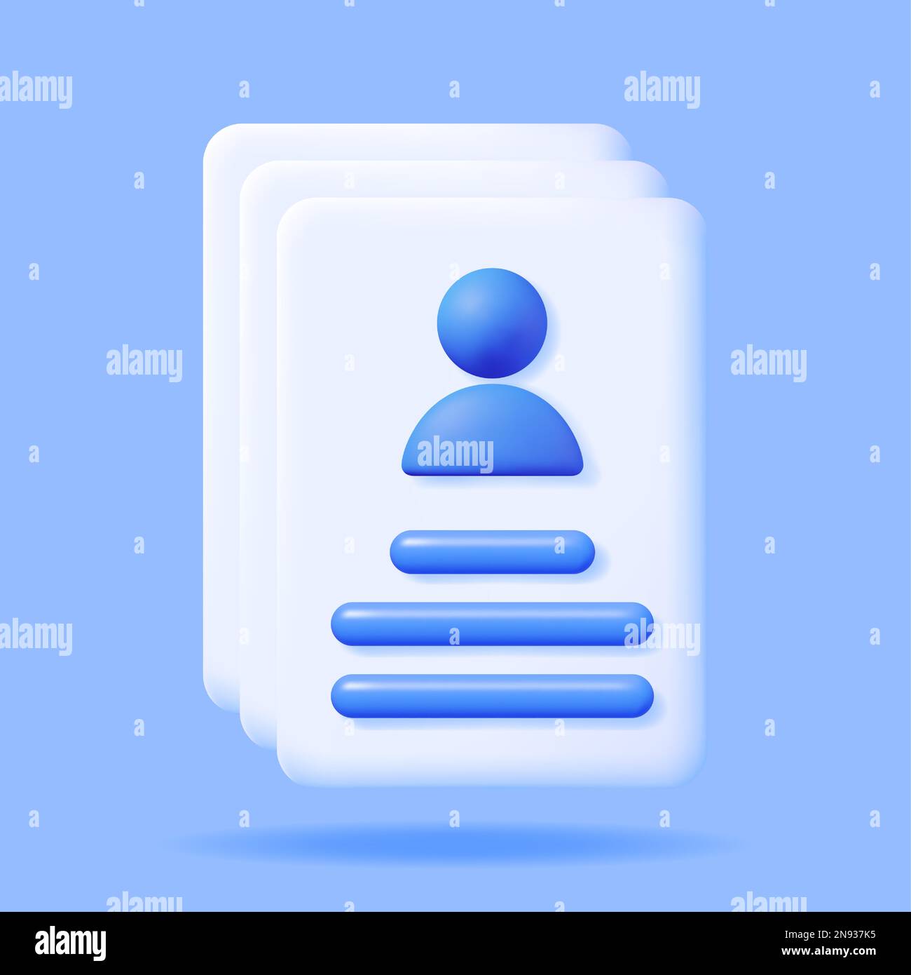 3D Job Application Stack Isolated Stock Vector Image & Art - Alamy