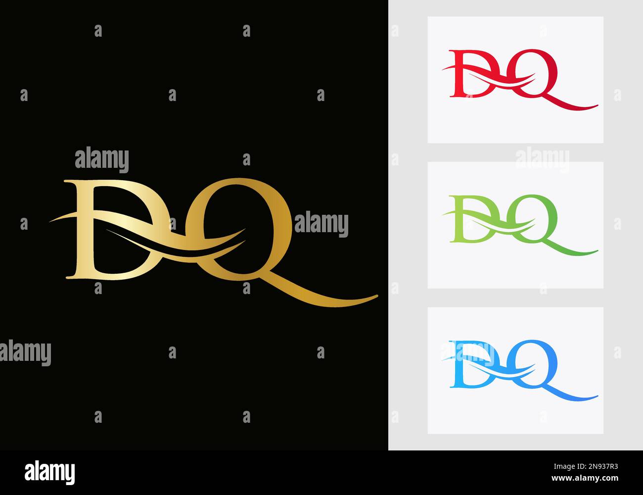 Dq logo design hi-res stock photography and images - Alamy