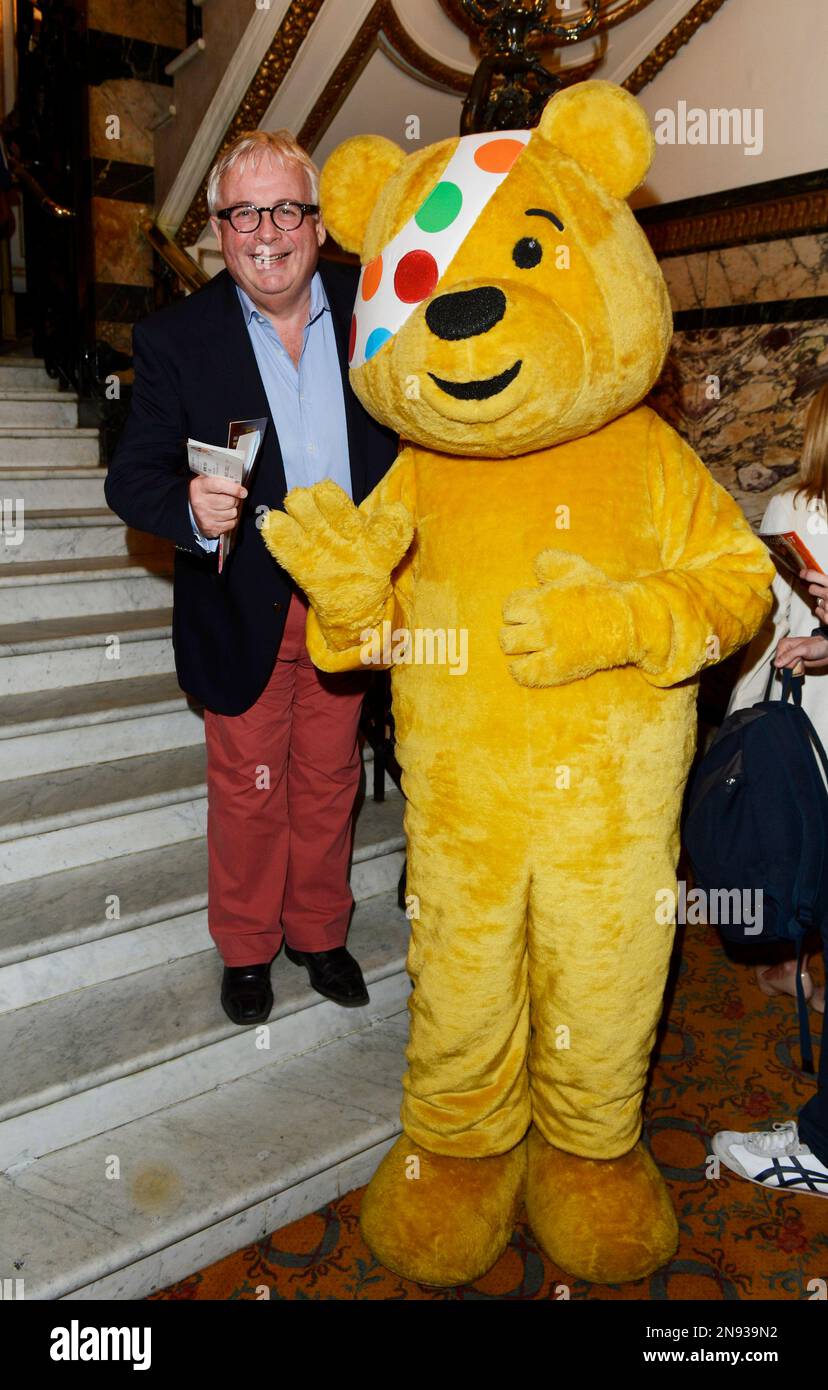 Christopher Biggins poses with Pudsey the bear on arriving for the 'BBC ...