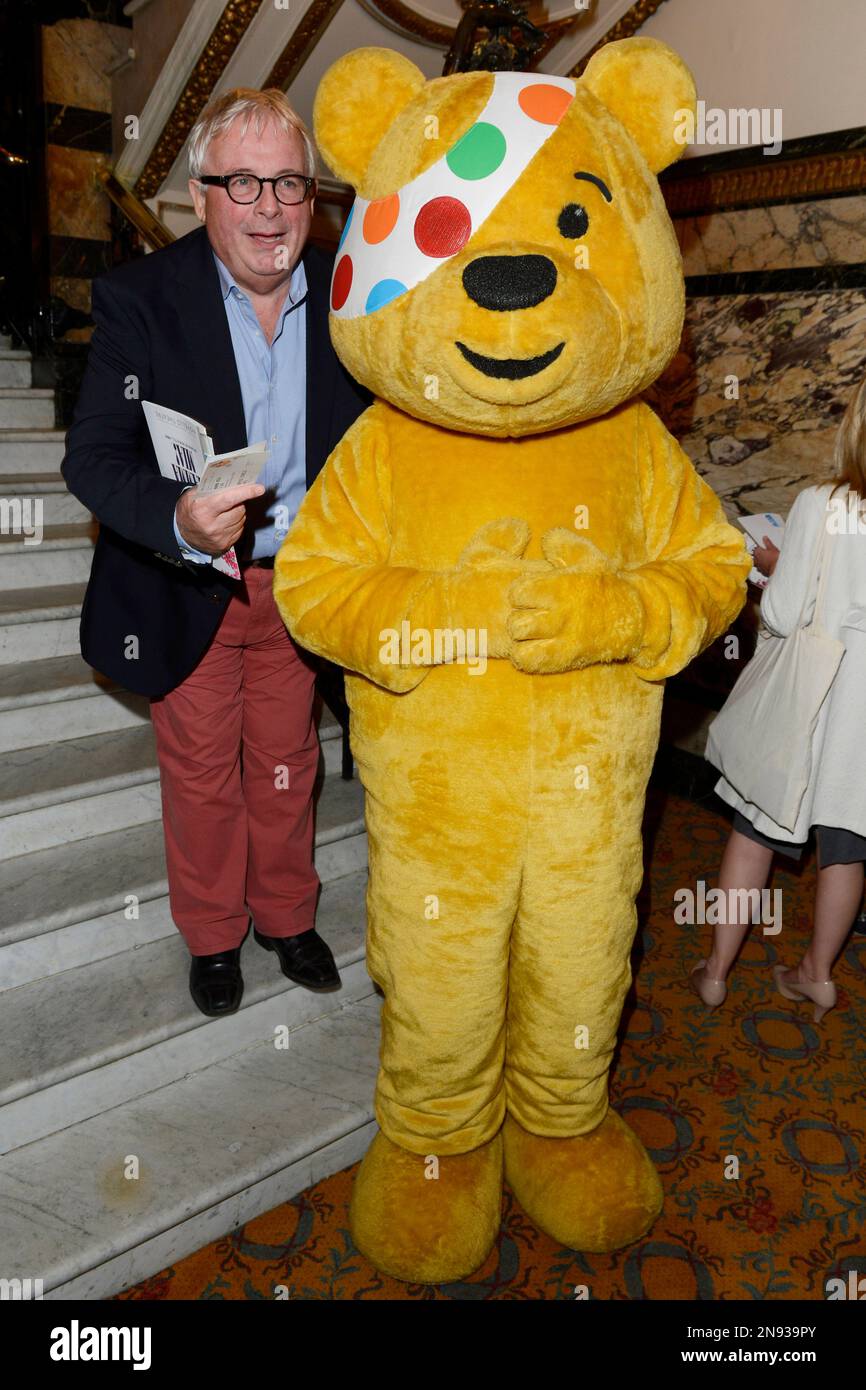 Christopher Biggins poses with Pudsey the bear on arriving for the 'BBC ...
