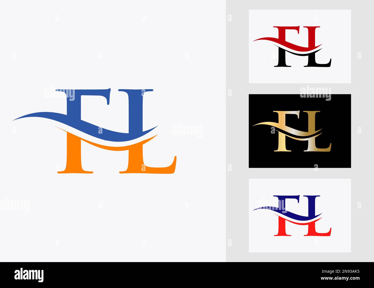 Letter fl logo hi-res stock photography and images - Alamy