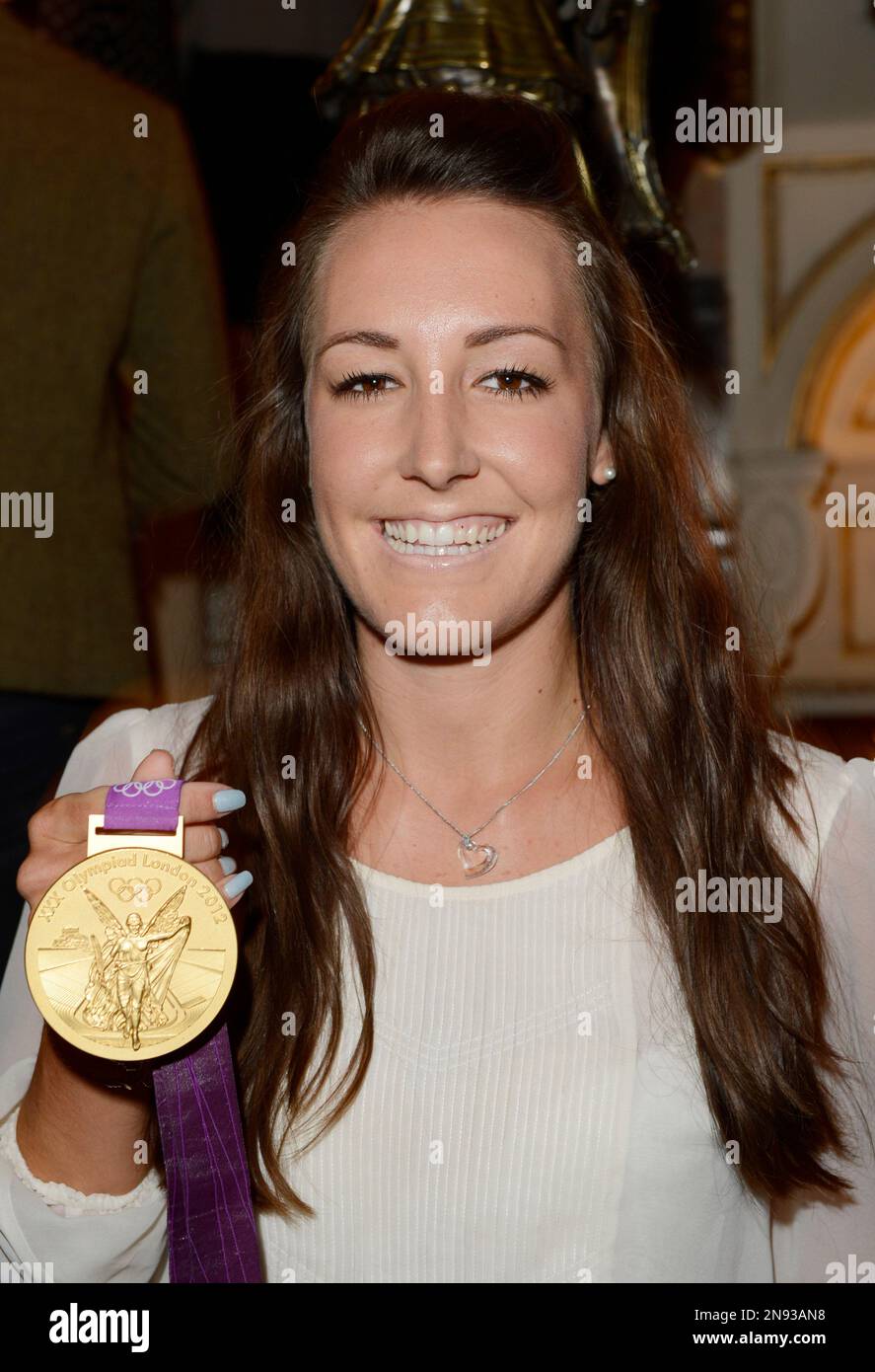Olympic gold medallist Dani King is seen arriving for the 'BBC Children ...