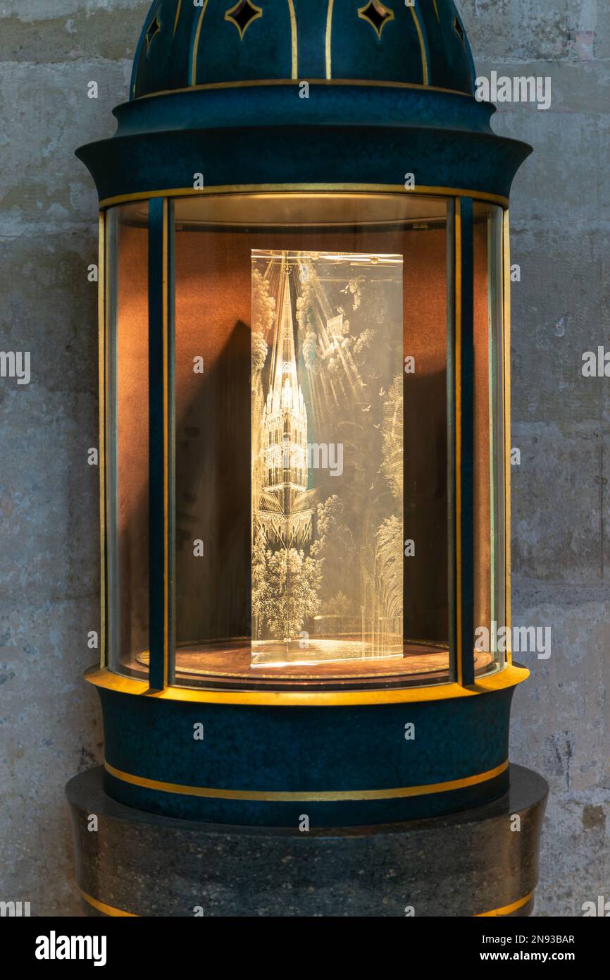 The Cathedral In Glass by Laurence Whistler 1987, Salisbury cathedral ...