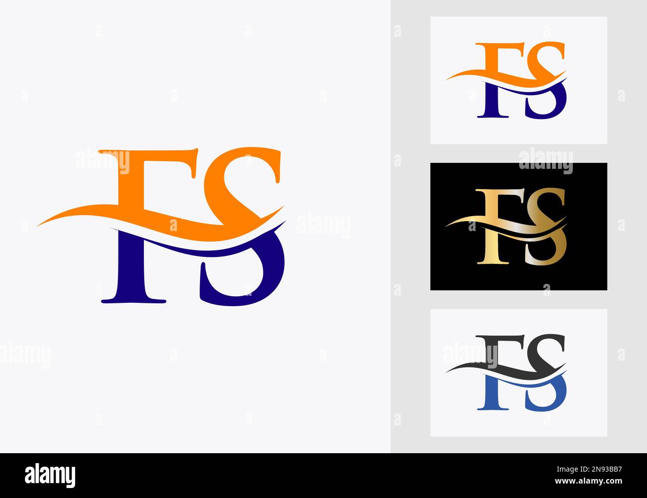 Initial Monogram Letter FS Logo Design. FS Logotype Template Stock Vector Image & Art - Alamy