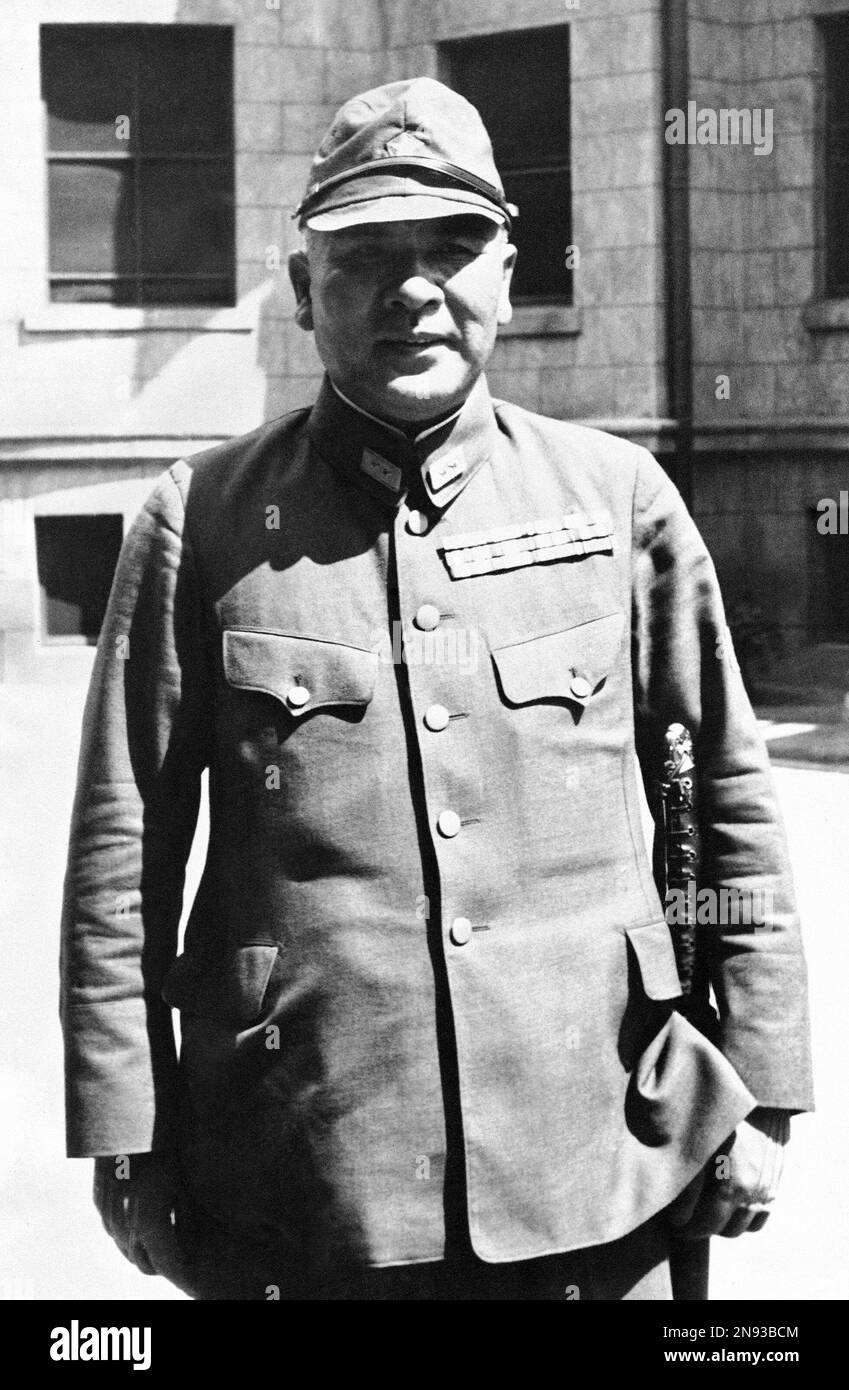 General Masaharu Homma, pictured on Jan. 22, 1942, commands the ...