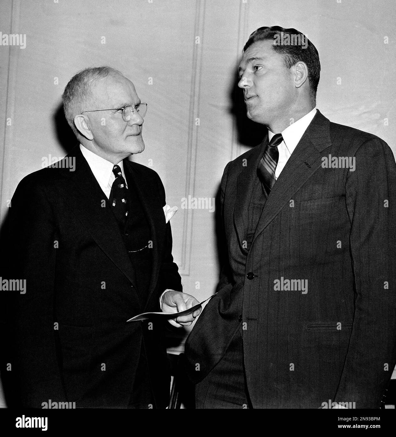 Joe Carr, left, President of the National Football League, and Earl ...