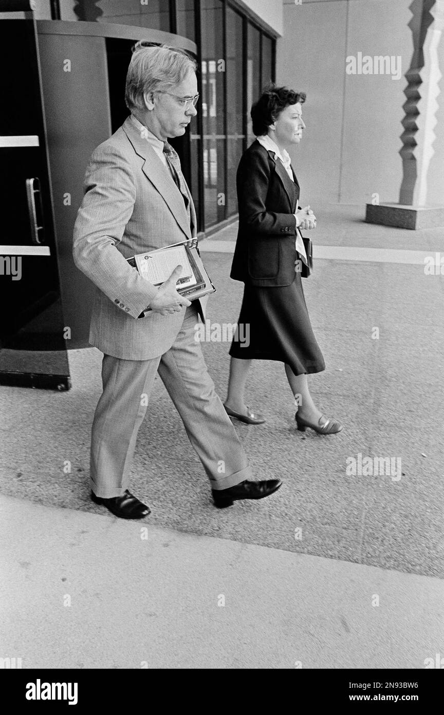 Paul and Joan Garland walk from the Westchester County courthouse in ...