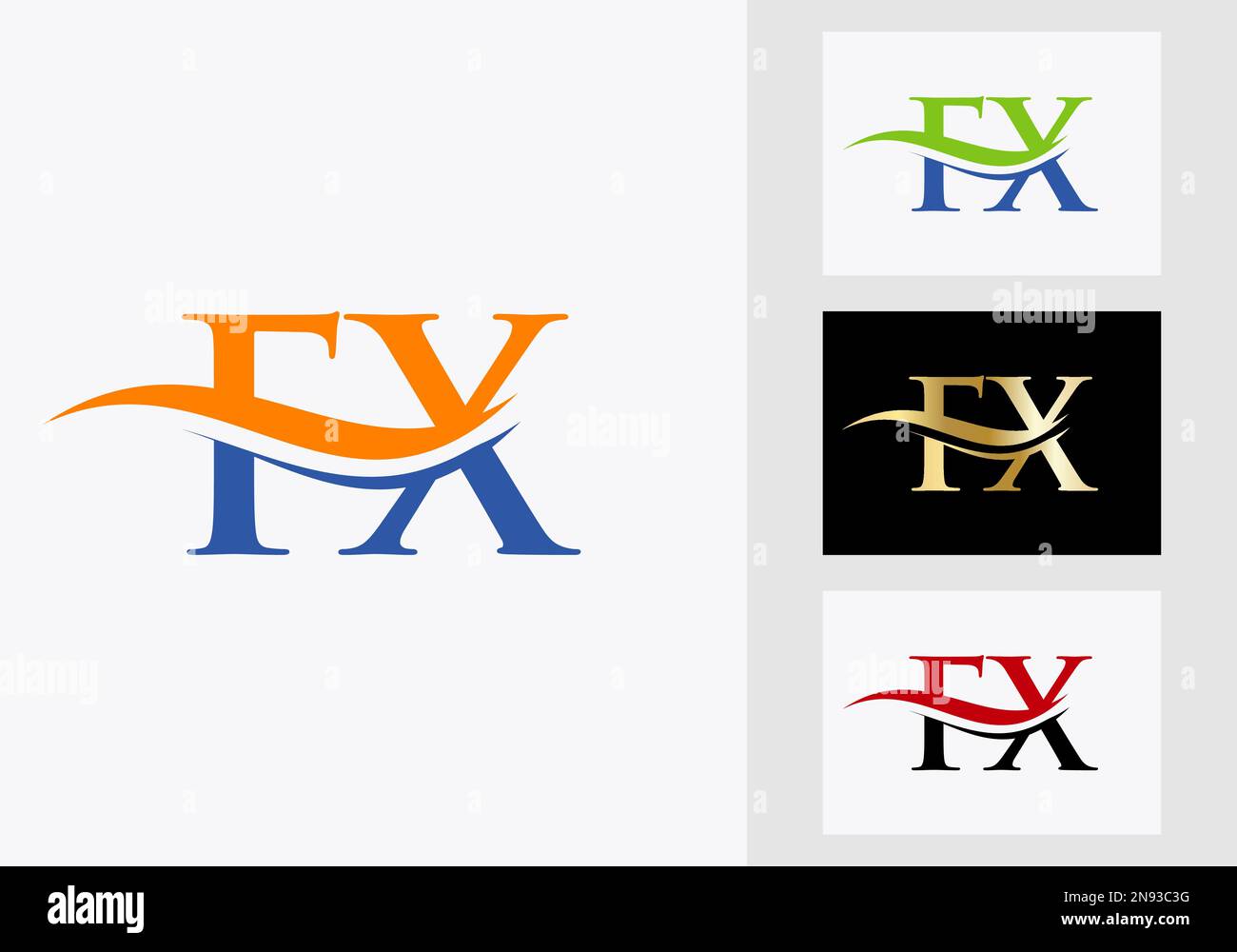 Letter fx logo hi-res stock photography and images - Alamy
