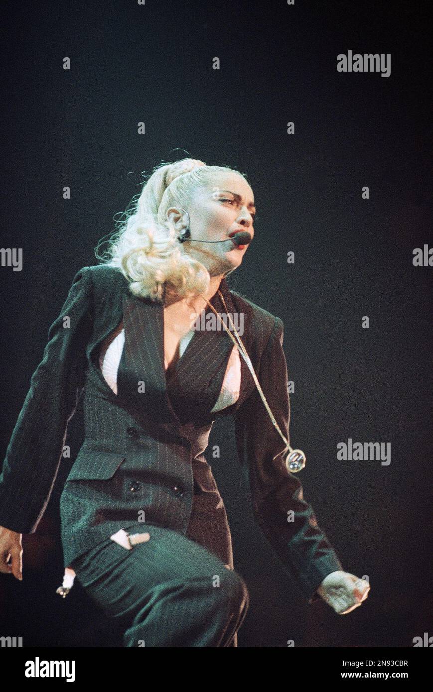 Madonna at the Nassau Coliseum in Uniondale, New York on June 11, 1990 ...