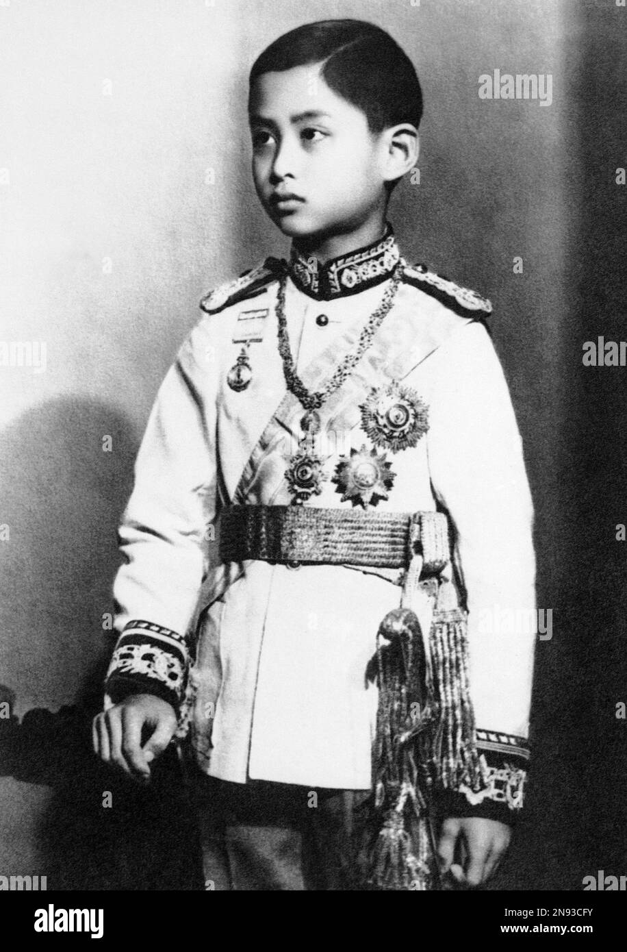 His majesty, King Ananda Mahidol, age 13, lives in Switzerland May 10 ...