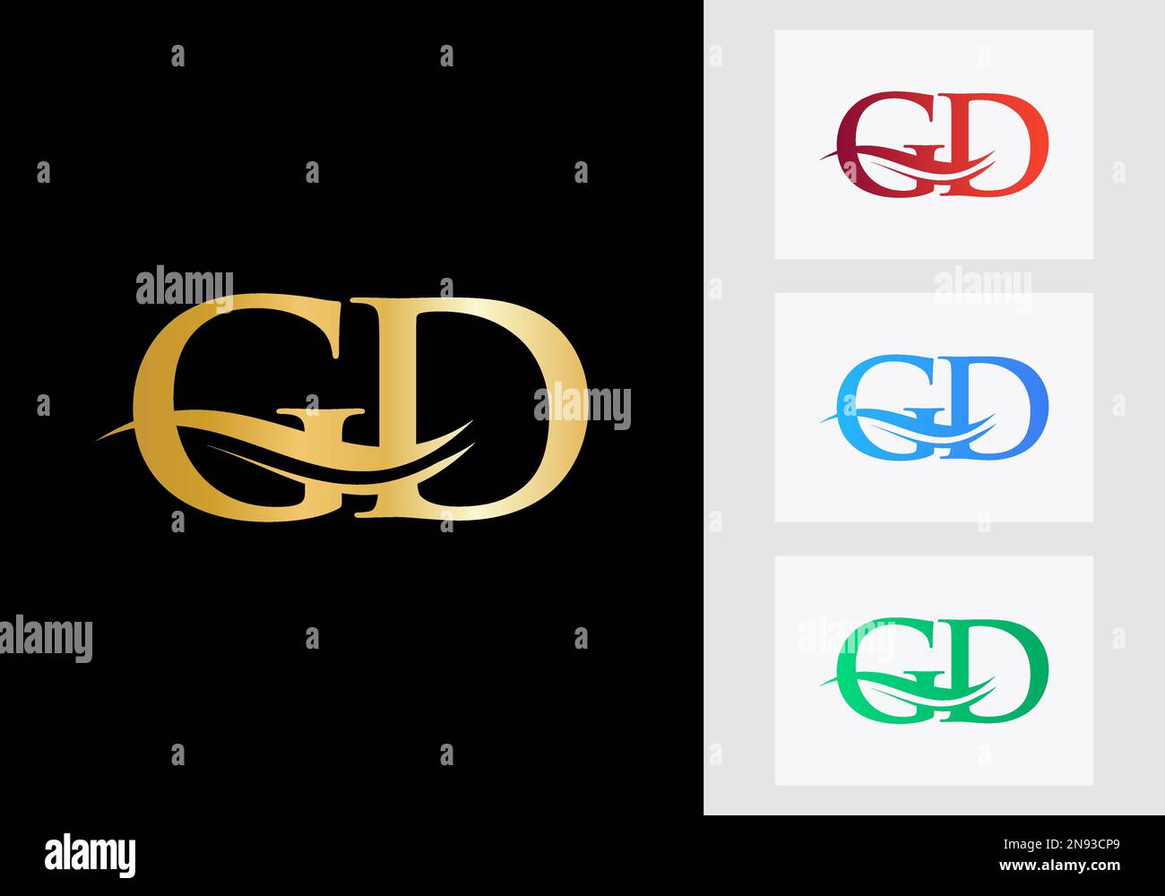 Initial Monogram Letter GD Logo Design. GD Logotype Template Stock Vector Image & Art - Alamy