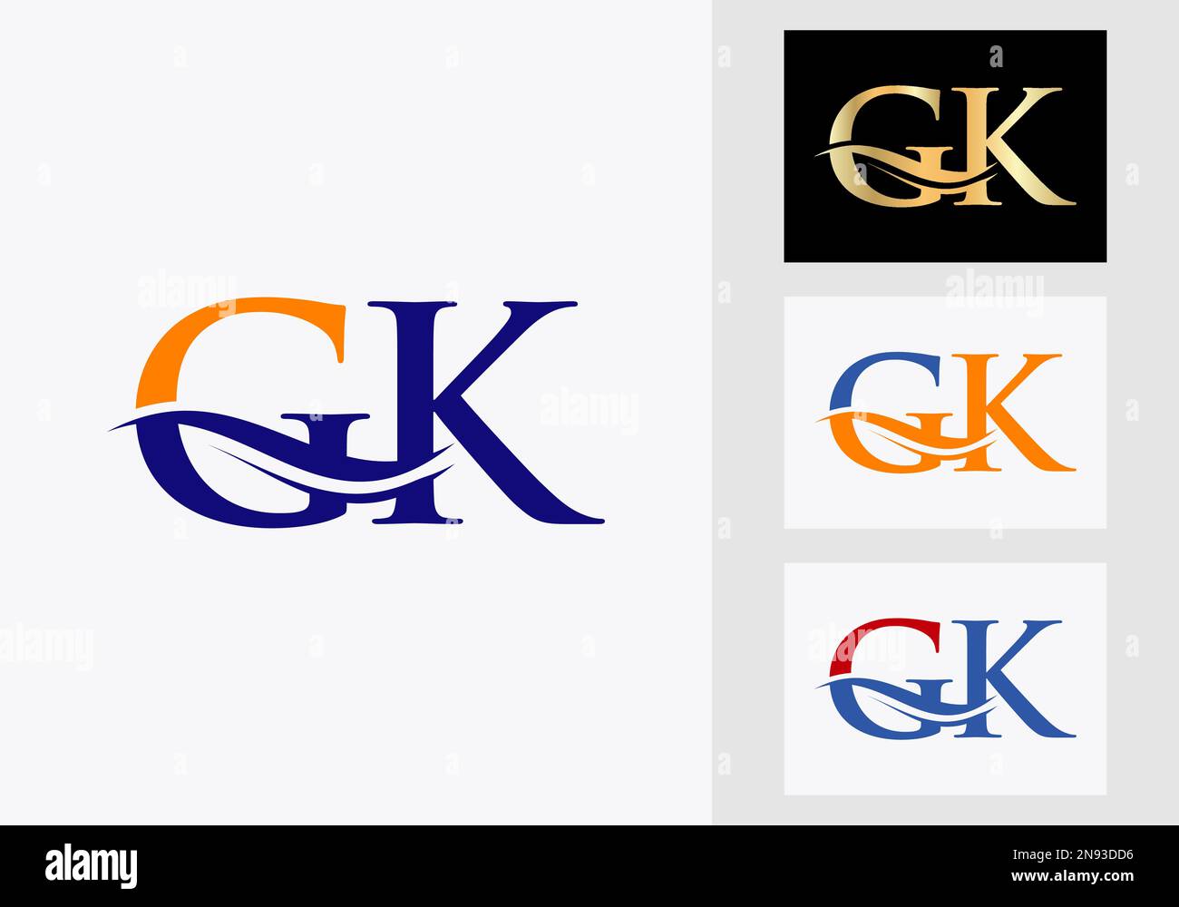 Initial Monogram Letter GK Logo Design. GK Logotype Template Stock Vector Image & Art - Alamy