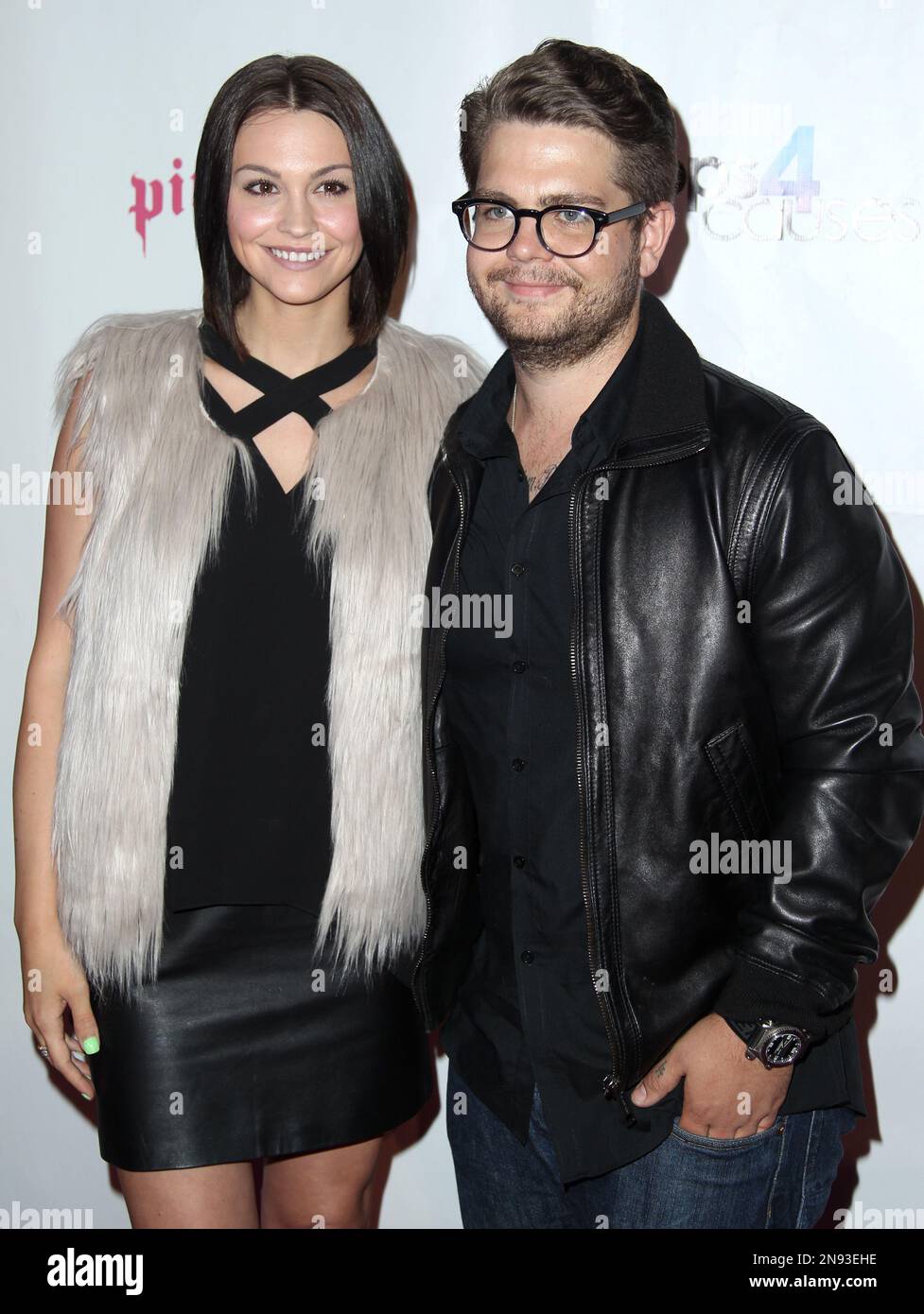 Jack Osbourne, right, and Lisa Stelly attend the Cops 4 Causes "Heroes ...