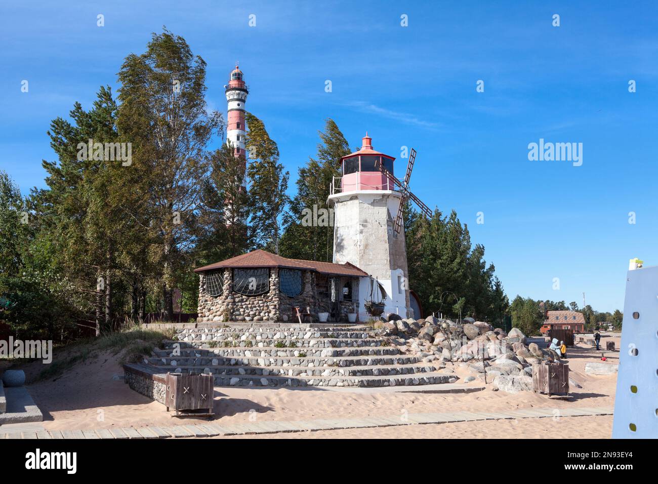 Leningrad region, Russia-circa Sep, 2022: The territory of the ...