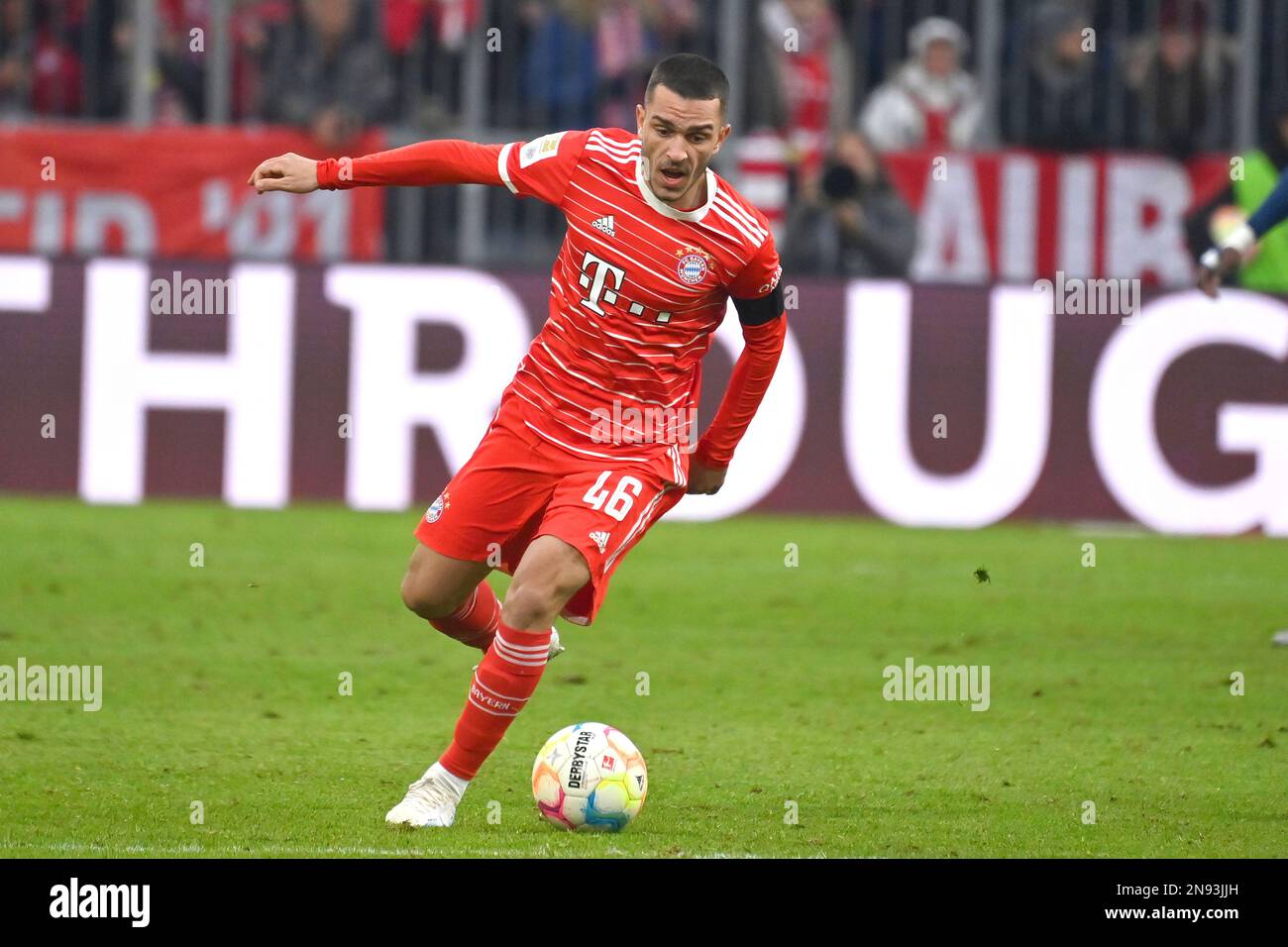 Munich, Germany. 11th Feb, 2023. Arijon IBRAHIMOVIC (FC Bayern Munich ...