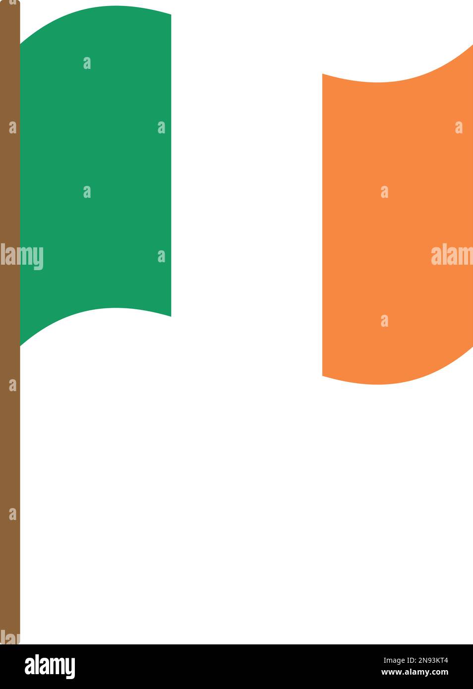 Ireland Flag vector image Stock Vector Image & Art - Alamy